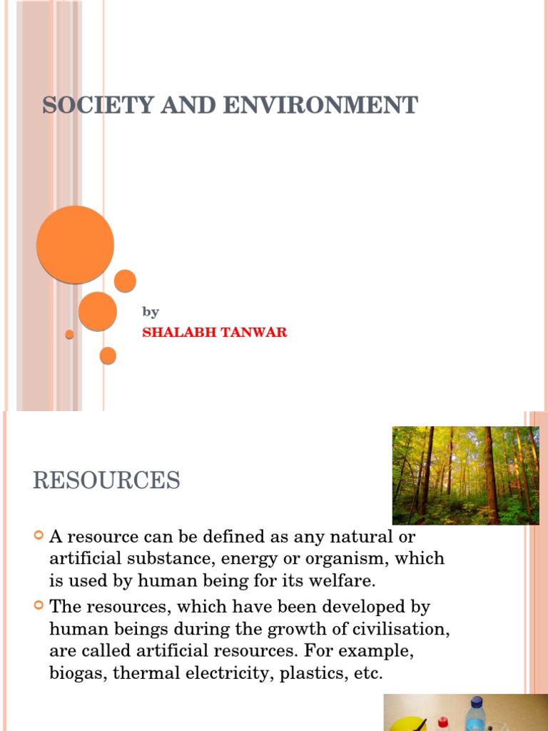 Society and Environment | PDF | Pollution | Human Impact On The Environment