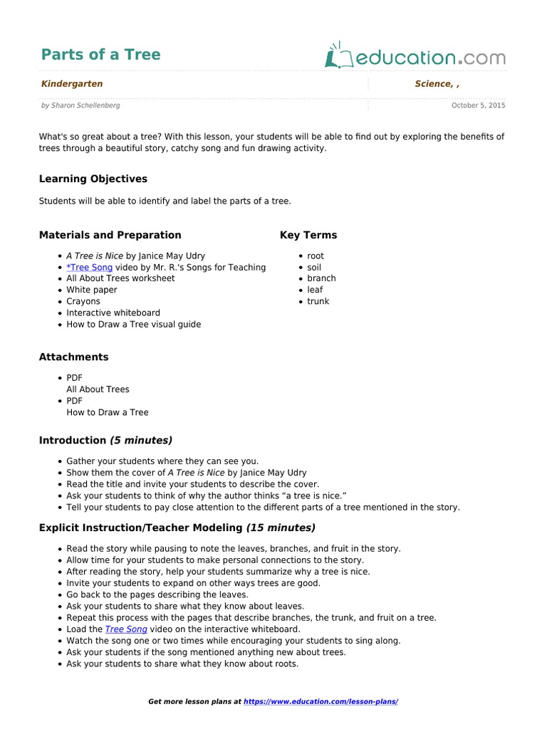 Parts of A Tree PDF | PDF | Trees | Education Theory