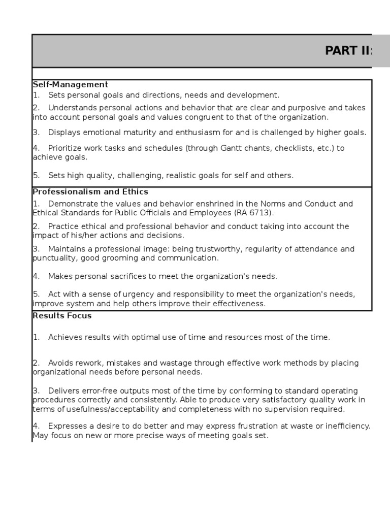 Professionalism and Ethics in IPCRF | PDF | Competence (Human Resources ...