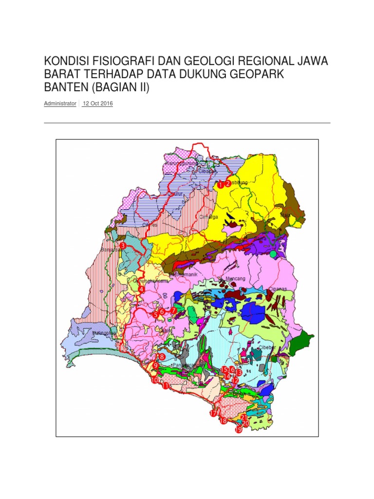 Fisiografi Dan Geologi Regional Jawa Barat