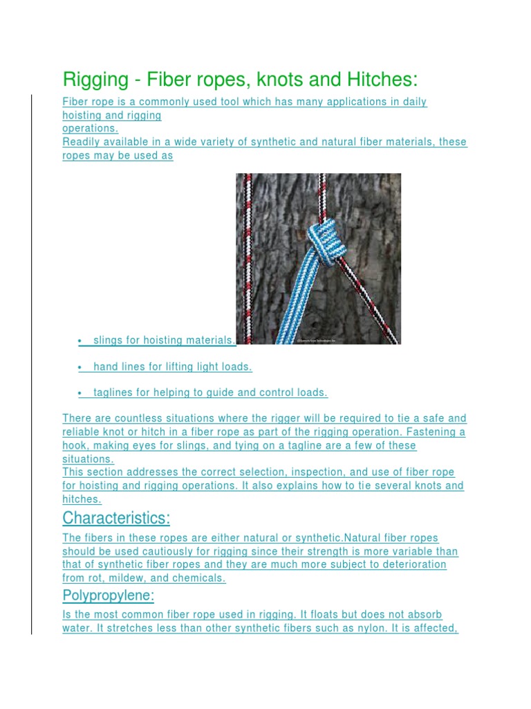 Rigging KNOTS | PDF | Knot | Rope