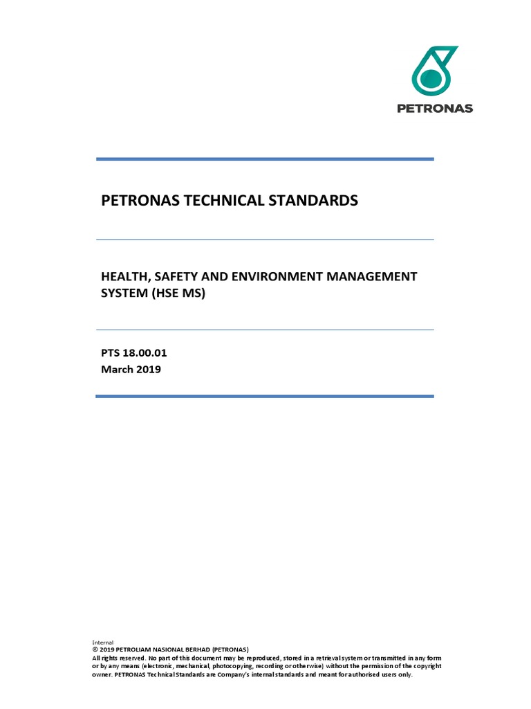PTS - 18.00.01 HSE Management System HSEMS PDF | PDF | Hazards | Risk