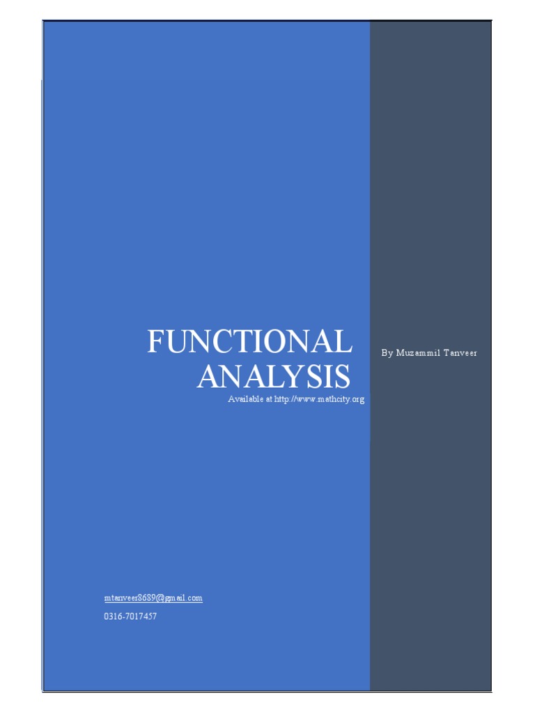 Functional Analysis | PDF | Sequence | Banach Space