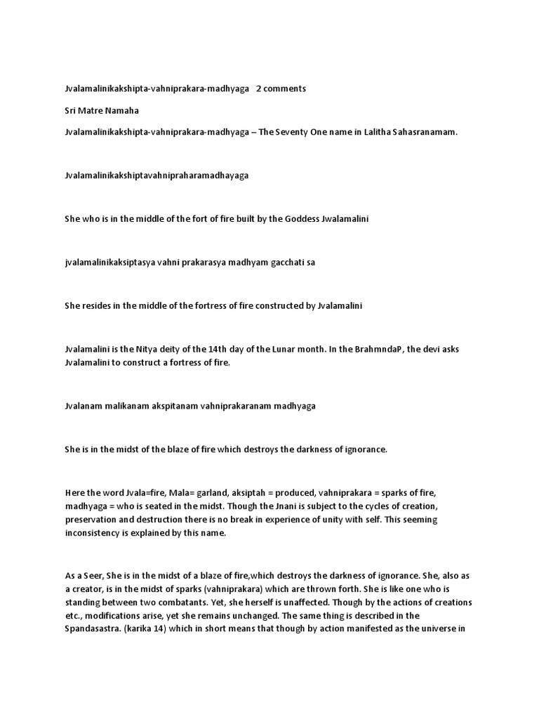 16 Types of Nityas | PDF | Devi | Kali