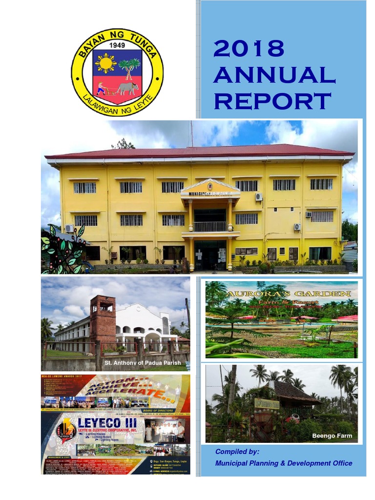 Tunga Leyte 2018 Annual Report | PDF | Economic Development | Soil