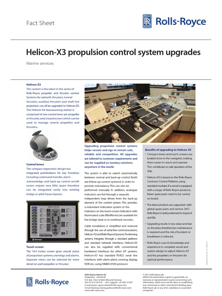 Fs-Helicon-X3 Propulsion Control System Upgrades | PDF | Computing