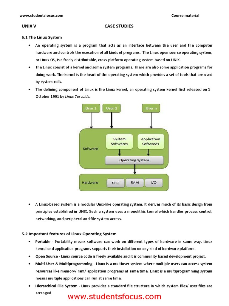 Unix V Case Studies | PDF | Operating System | Kernel (Operating System)