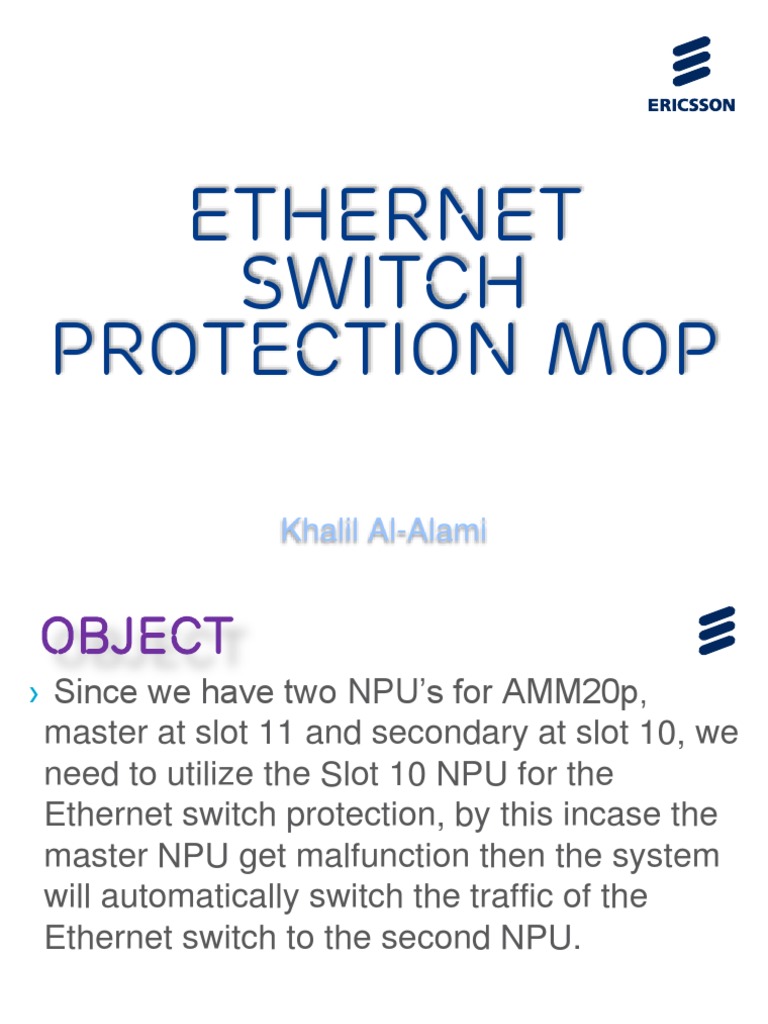 Ethernet Switch Protection On MOP | PDF