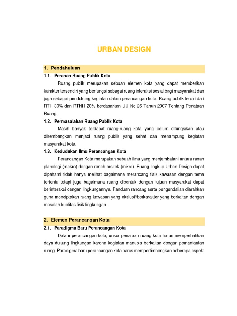 Urban Design | PDF | Seni