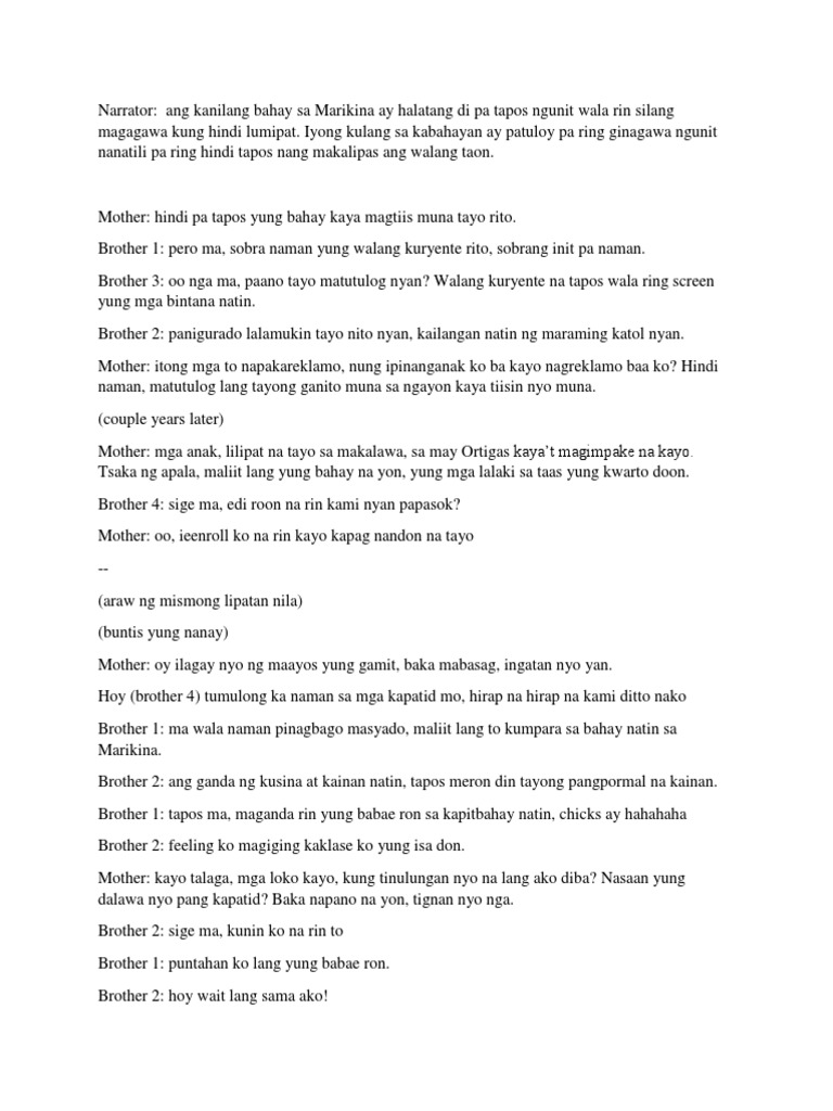 21st Literature Script Final | PDF