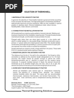 Thermowell Insertion and Immersion+Length | PDF