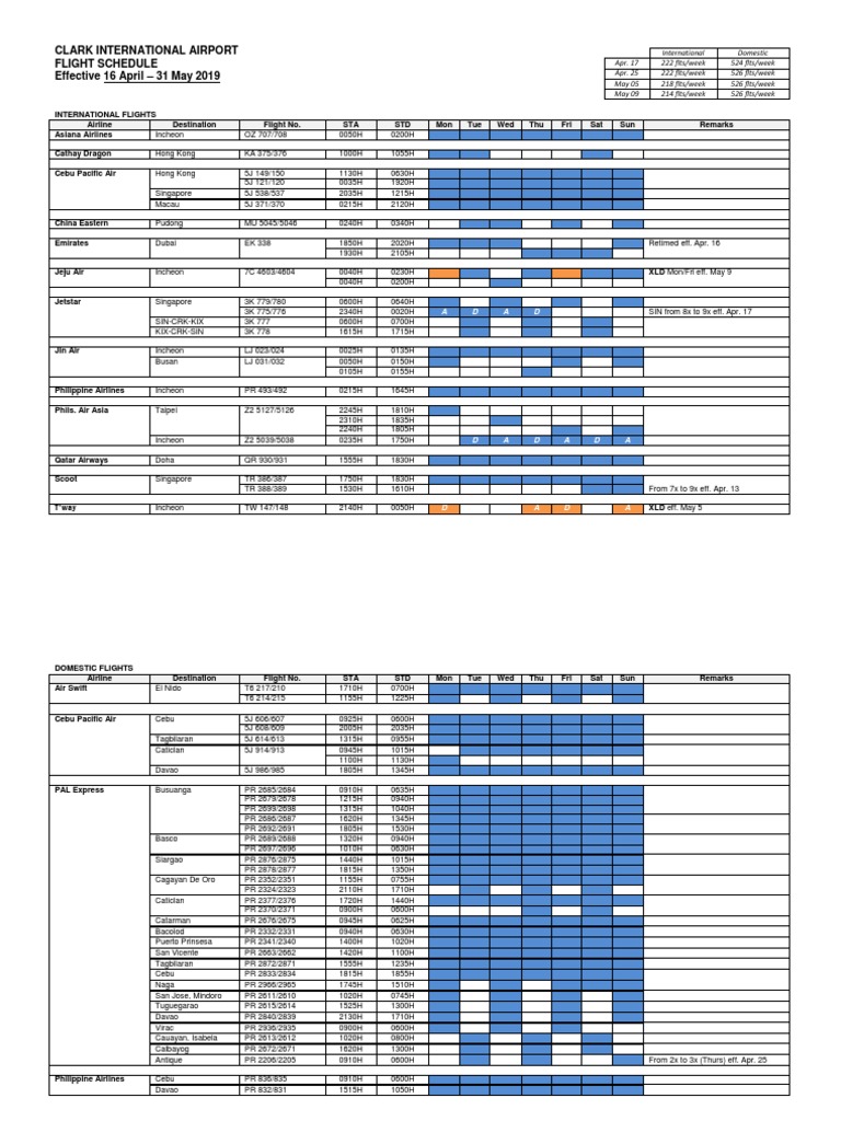 Flight Schedule PDF | PDF | Airlines | Aviation