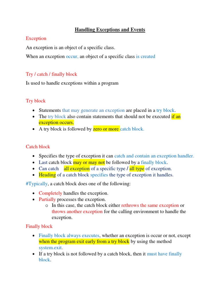 Exception Handling and Event | PDF | Recursion | Class (Computer Programming)