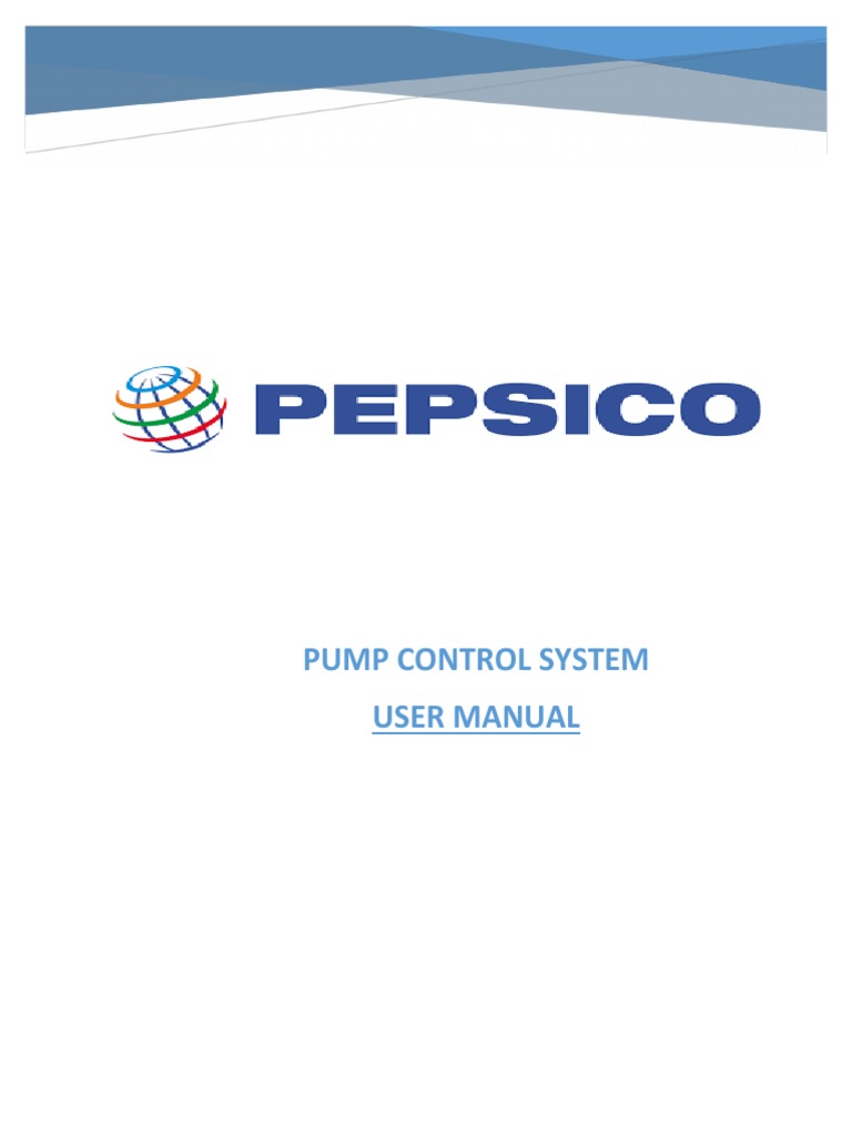 Pump Control System User Manual | PDF