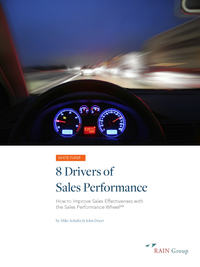 8 Drivers of Sales Performance PDF | PDF | Pricing | Sales