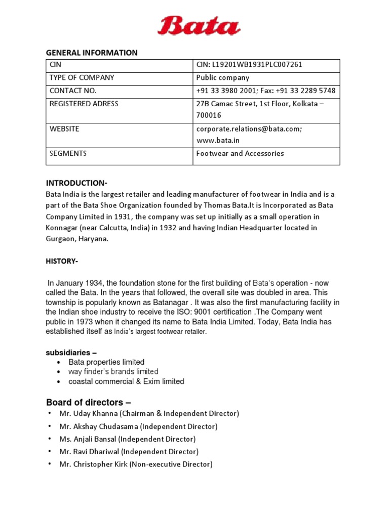 General Information | PDF