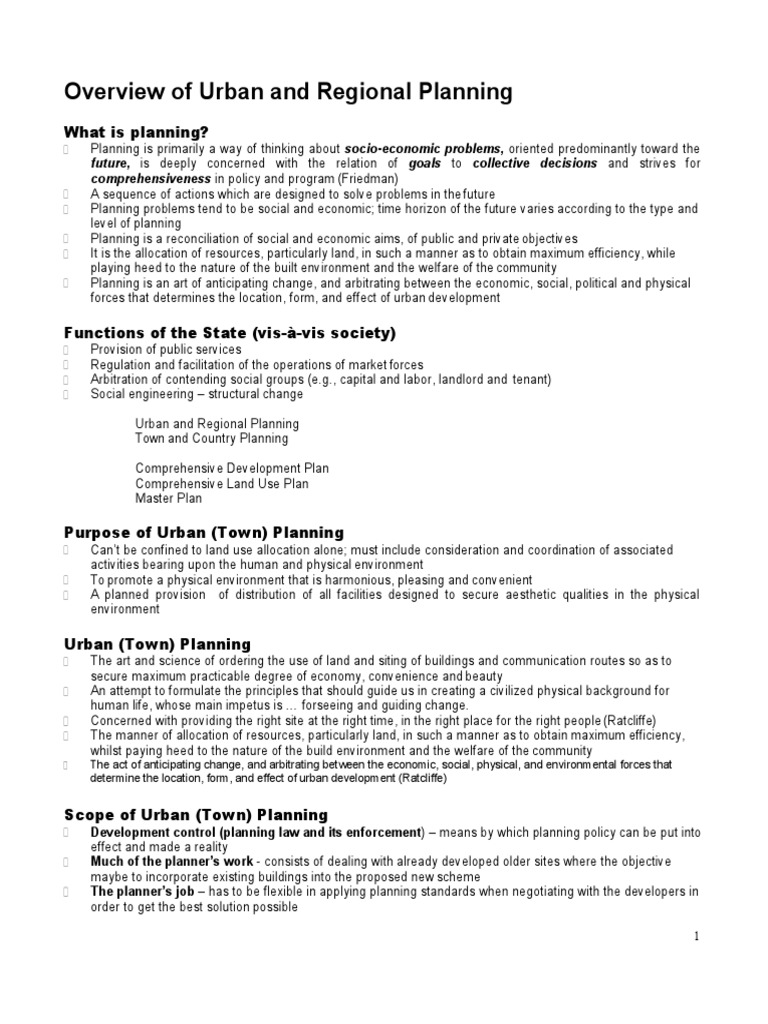 Planning Theories SUMMARY | PDF | Urban Planning | Economic Growth