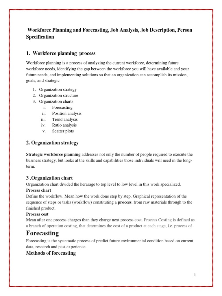 Workforce Planning Process | PDF | Forecasting | Intelligence Analysis