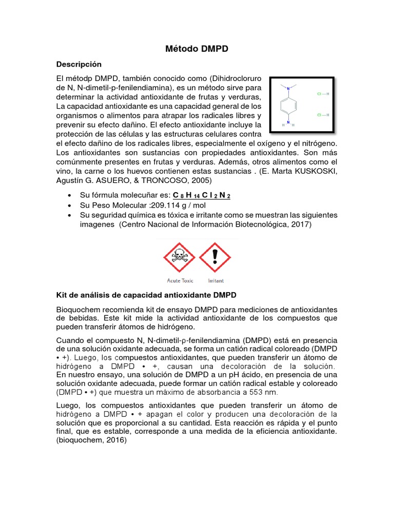 DMPD | PDF | Antioxidante | Nitrógeno