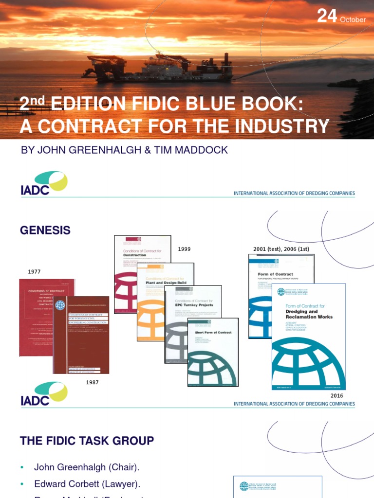 FIDIC Blue Book 2nd Edition - IADC Workshop | Insurance | General ...