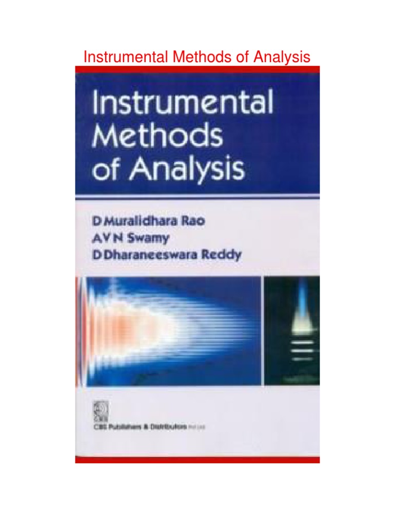 Instrumental Methods of Analysis | Download Free PDF | Master Of ...