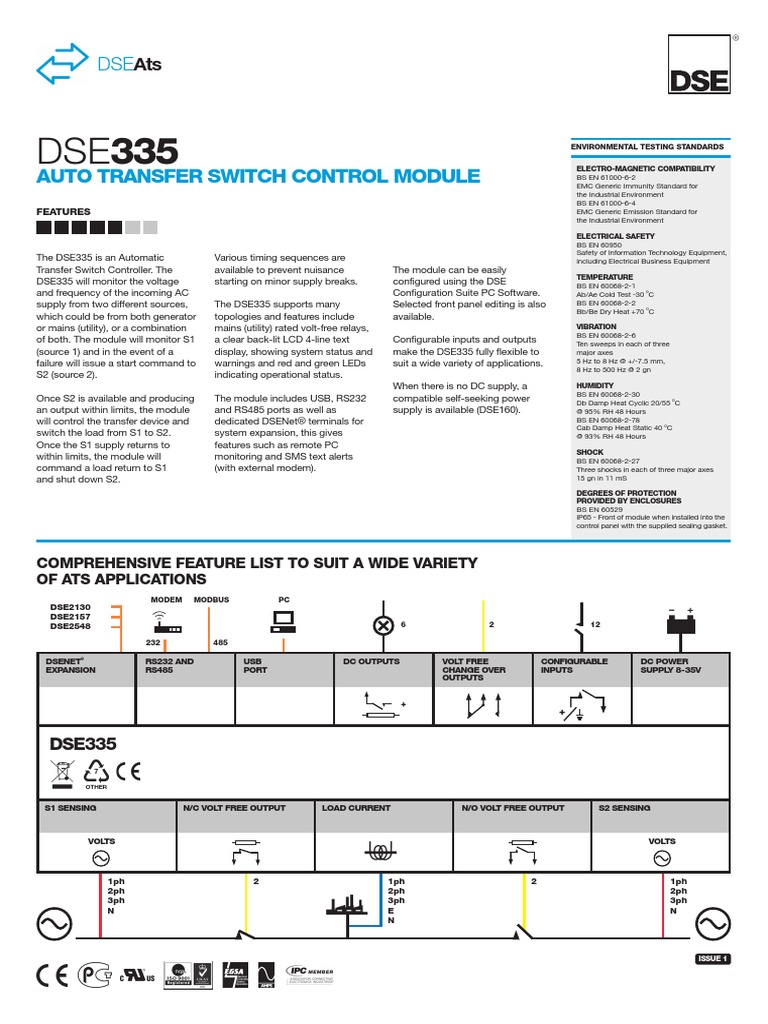 Auto Transfer Switch Control Module: Comprehensive Feature List To Suit ...