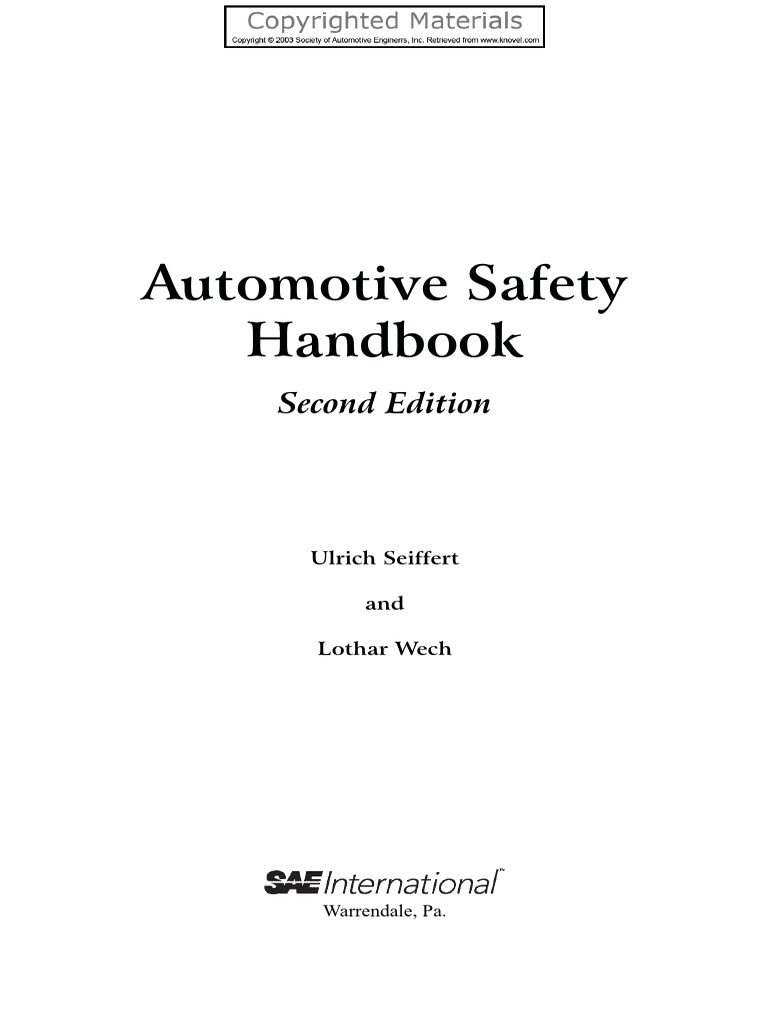 Automotive Safety Handbook.pdf | Traffic Collision | Seat Belt