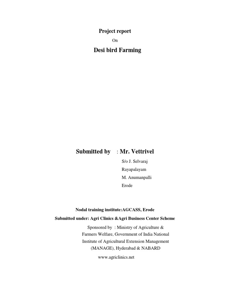 Desi Hen Farm Report - 1 | PDF | Chicken | Poultry Farming