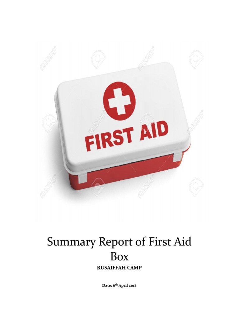 First Aid Boxes Summary | PDF