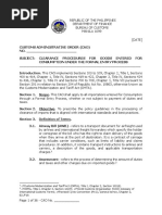 Cao-01-2019 Post Clearance Audit and Prior Disclosure Program | PDF