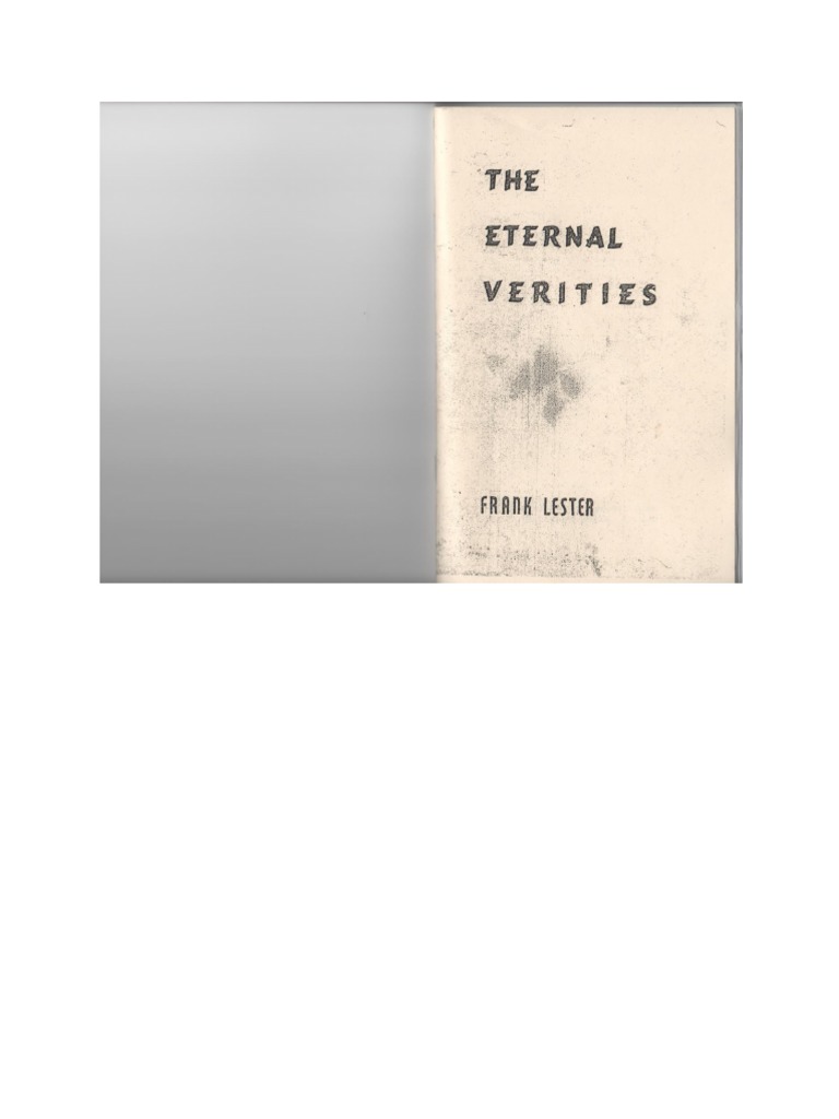 Lester Levenson - Eternal Verities | PDF