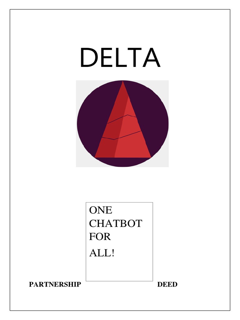 Delta Chatbot Partnership Deed | PDF | Internet Bot | Artificial ...