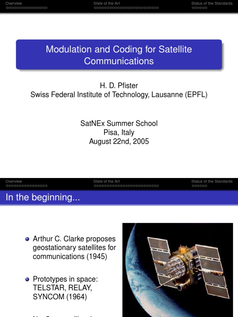 Modulations and Coding in Satellite Communications | PDF | Low Density Parity Check Code ...