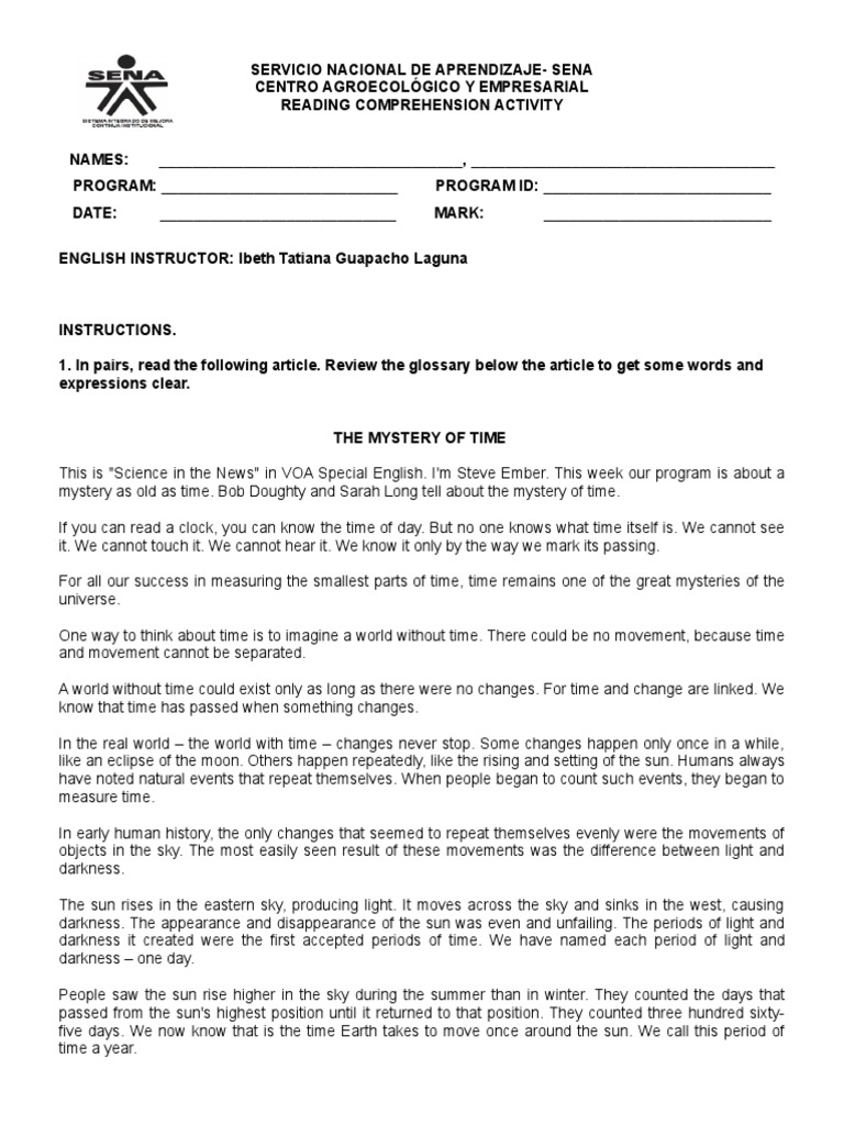 Understanding the Mystery of Time | PDF | Hour | Time