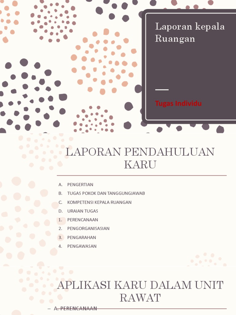 Contoh Laporan Individu Karu DLL | PDF | Sains & Matematika