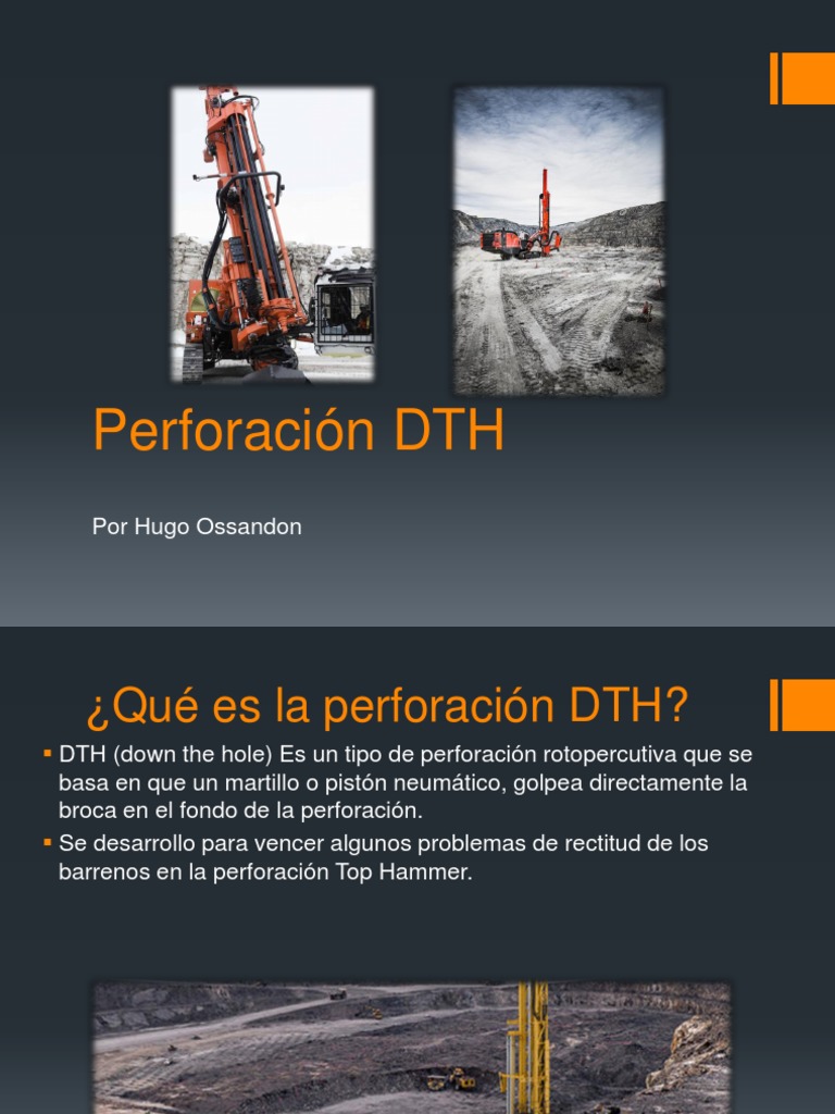 Perforación DTH | PDF | Neumático | Ingeniería mecánica