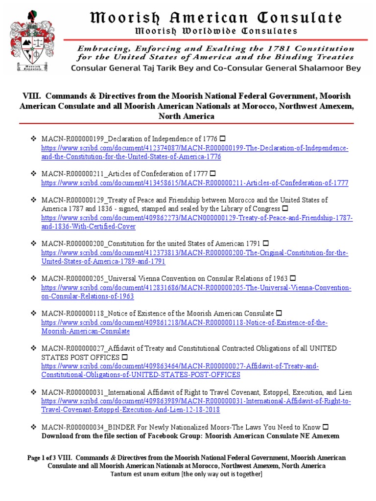 MACN-R000000328 - GRID VIII - Commands & Directives From The Moorish ...