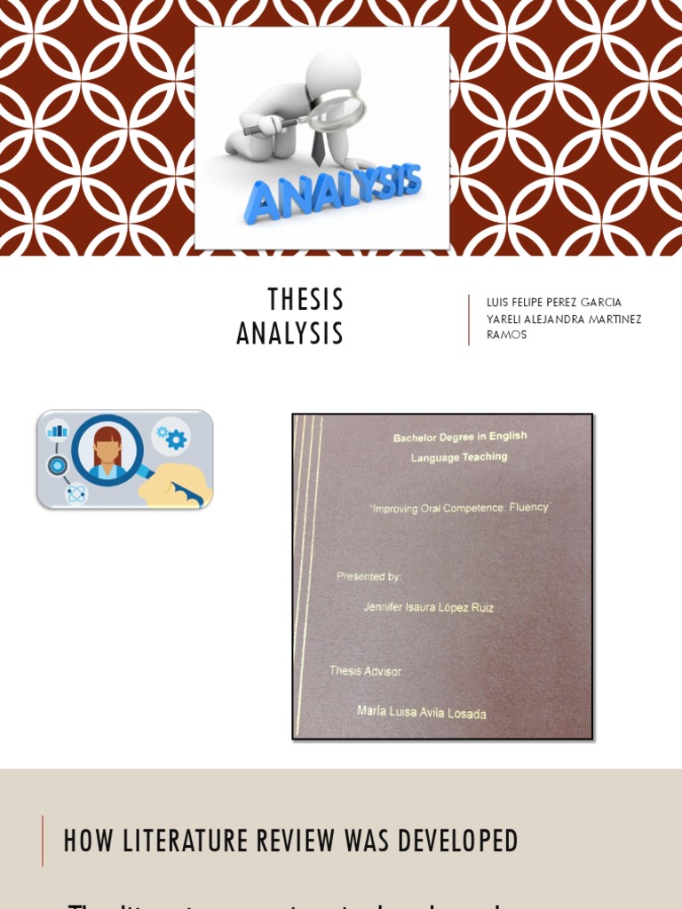 Thesis Analysis: Luis Felipe Perez Garcia Yareli Alejandra Martinez ...