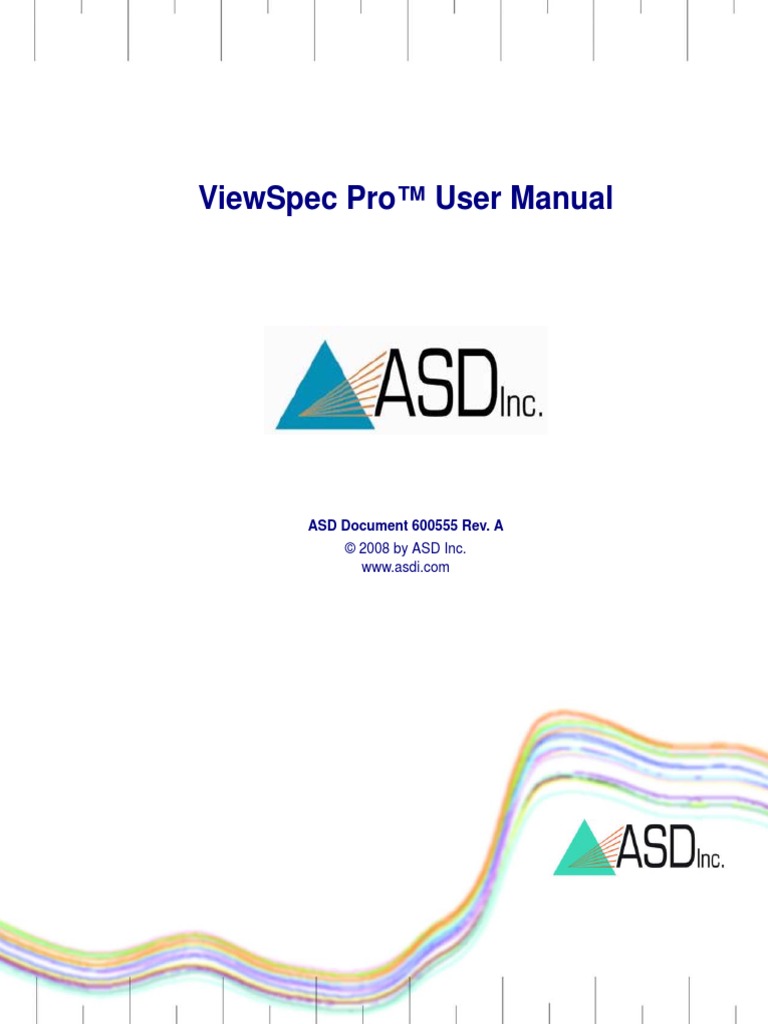 Viewspec Pro™ User Manual: Asd Document 600555 Rev. A | PDF | File ...