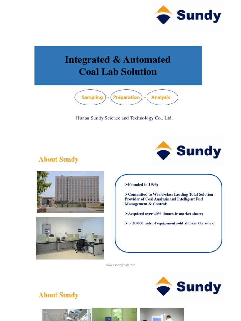 Integrated & Automated Coal Lab Solution | PDF | Chemistry | Nature