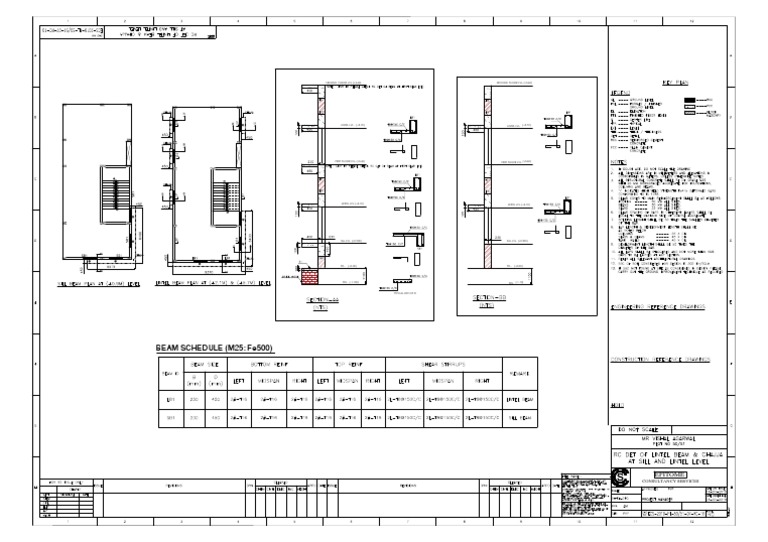 Plot No 50,51 - RC Det Lintel Beam and Chajja | PDF
