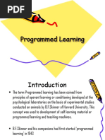 Linear Programmed Instruction | PDF | Learning | Psychological Theories