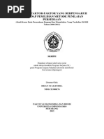 Proposal Penelitian Akuntansi | PDF | Pengelolaan Keuangan & Uang