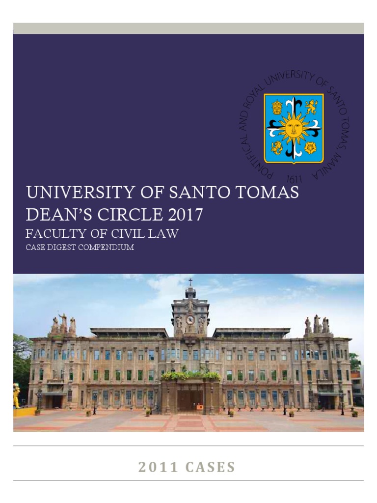 UST Law Case Digest Compendium 2011 Cases PDF | PDF | Crime & Violence ...