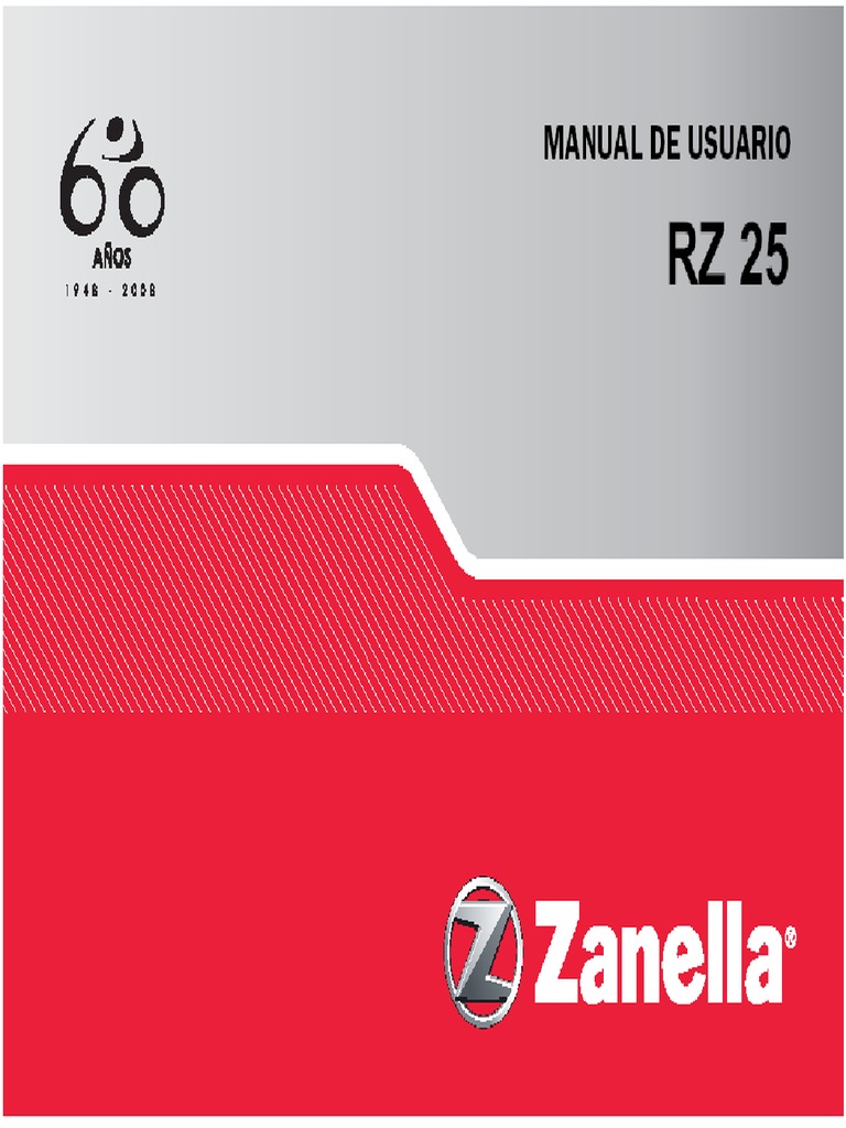Zanella RZ 250 | PDF | Motocicleta | Neumático
