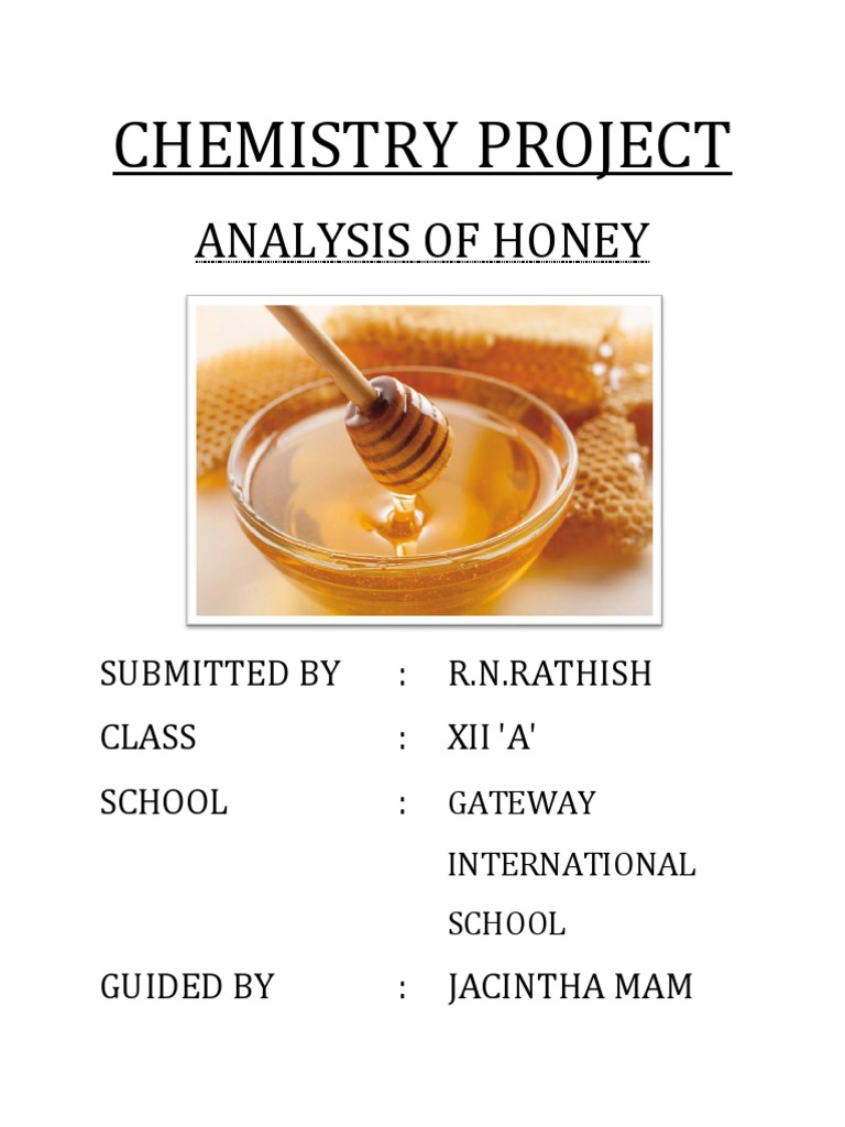 Analysis of Honey Xii A | PDF | Honey | Fructose