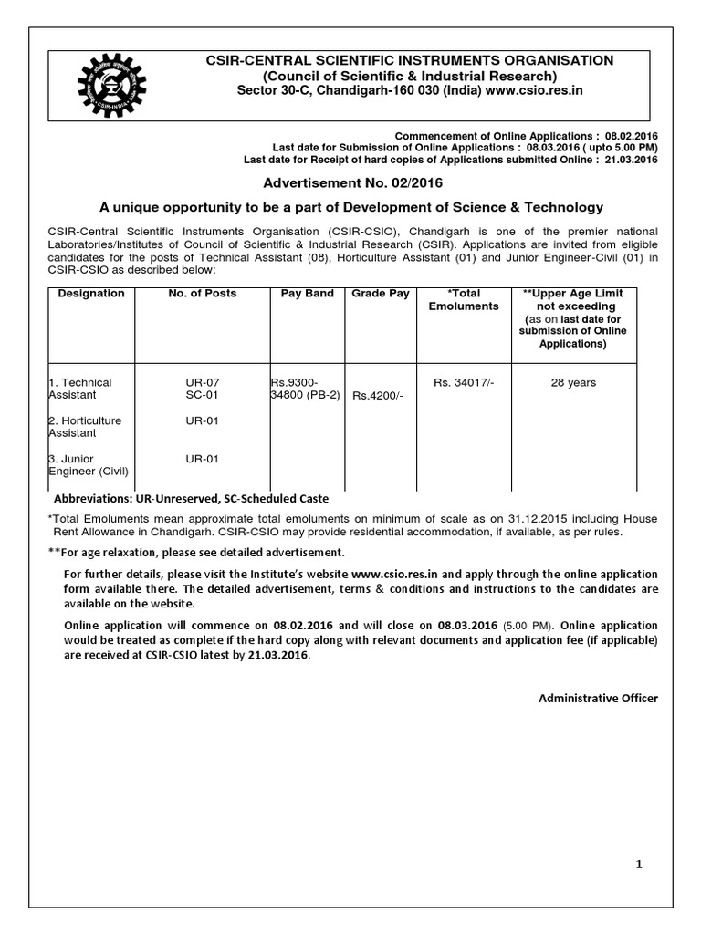 Csir | PDF | Instrumentation | Engineering
