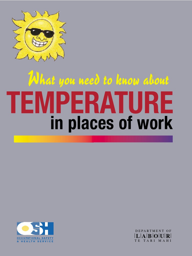 WKS 2 Work Related Health Temperature in Workplaces | PDF | Hvac ...