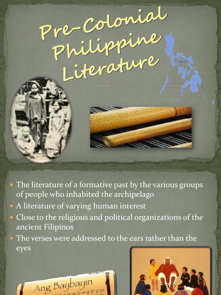 Pre-Colonial Philippine Literature Overview | PDF | Riddle | Philippines