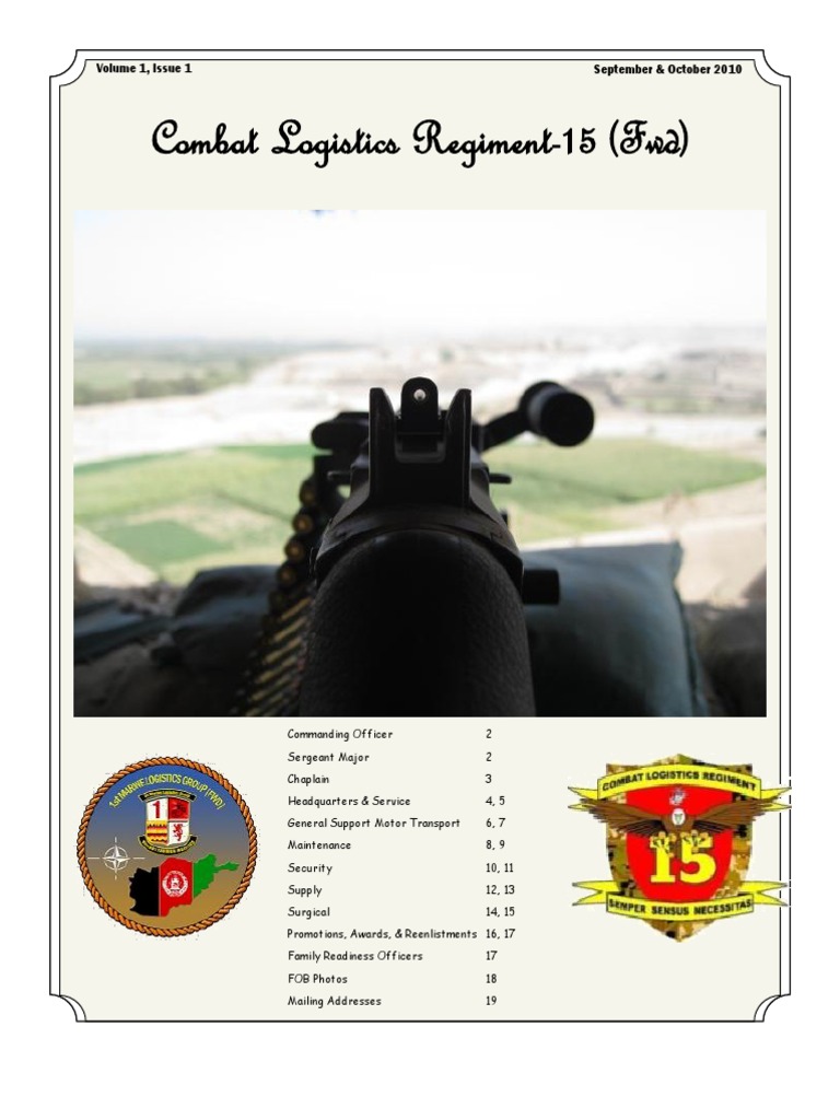 CLR-15 Oct Newsletter Final | PDF | United States Marine Corps ...